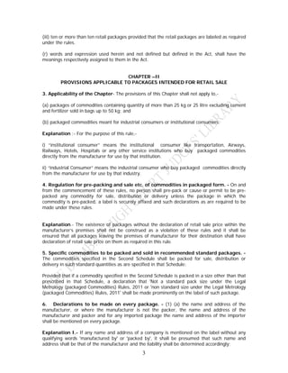 Legal metrologypackagedcommoditiesrules,2011 | PDF