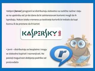 Legalni i piratski softver | PPTX