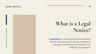 Legal Notice - A Comprehensive Guide | PDF