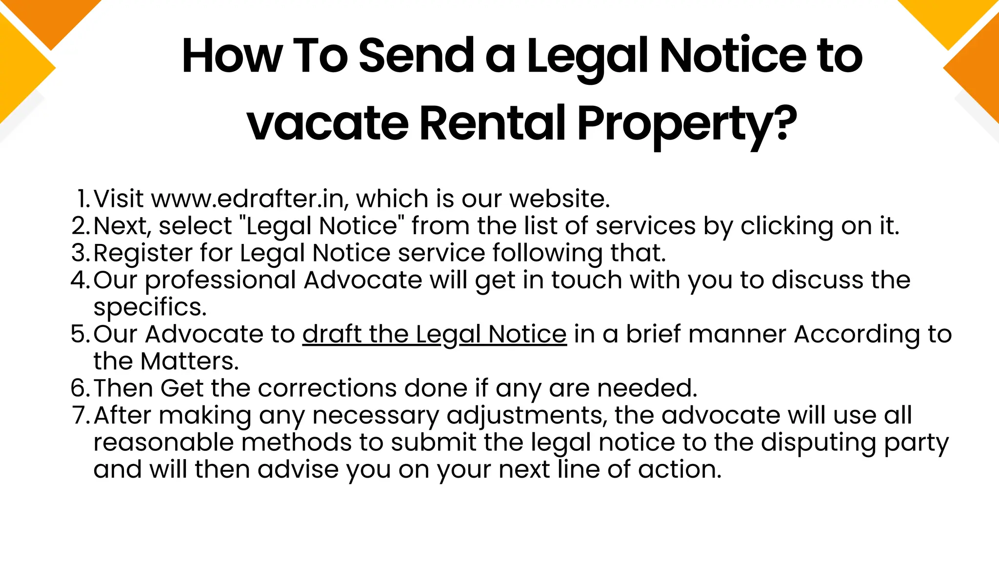 How to Send Legal Notice to Vacate Rental Property? | PPT