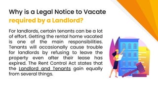 How to Send Legal Notice to Vacate Rental Property? | PPT