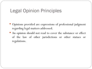 Legal opinion | PPT