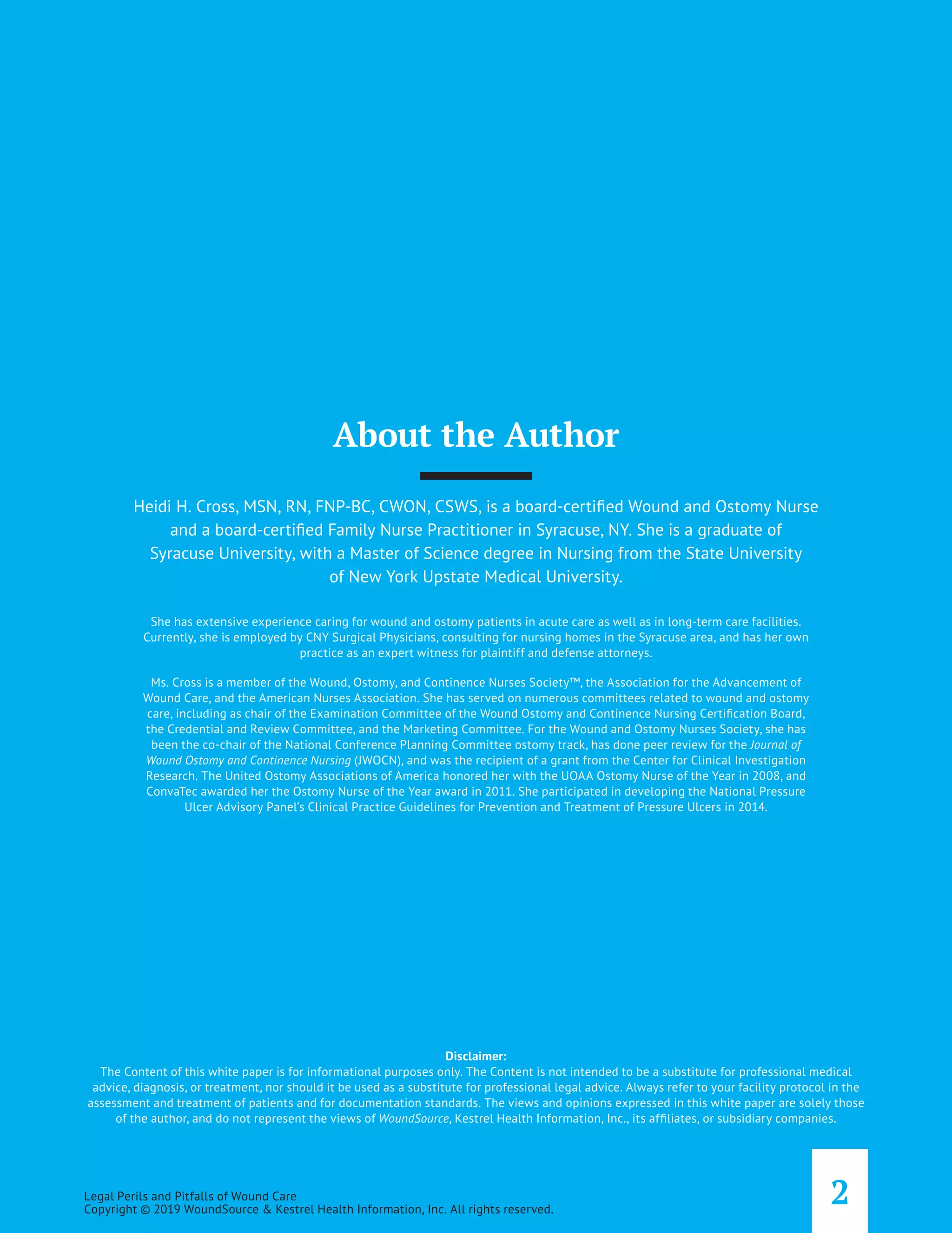 Legal Perils of Wound Care | PDF