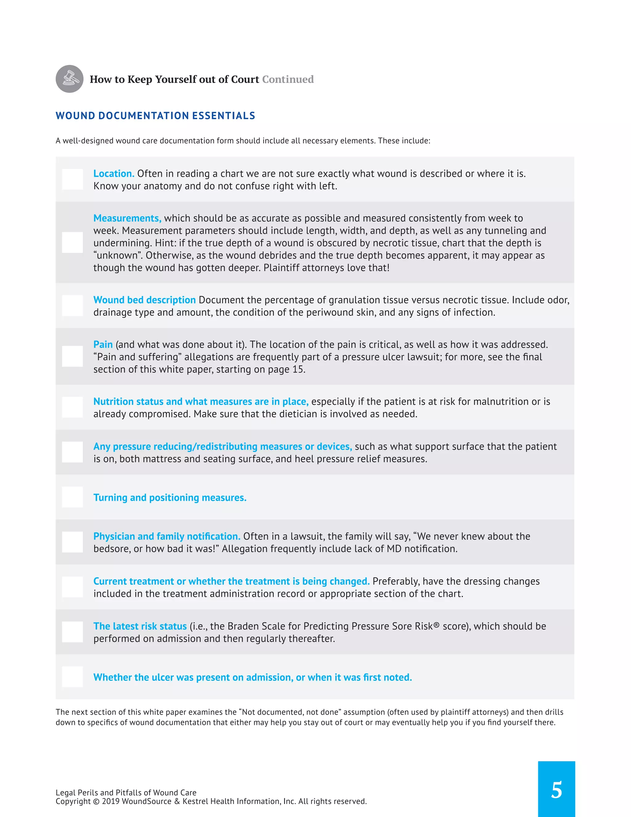 Legal Perils of Wound Care | PDF