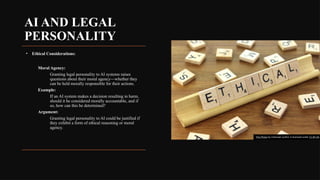 Legal Personality (Unit 2 - AI law and ethics) (1).pptx