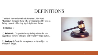 Legal person juri | PPTX