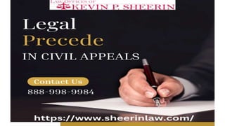 Legal Precedents in Civil Appeals.pptx | Law