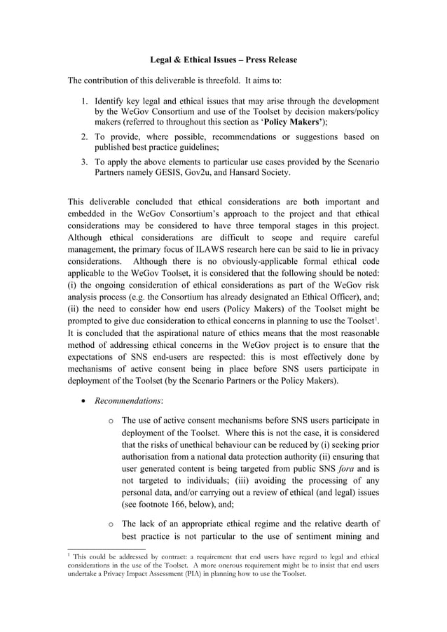 Legal & Ethical Issues | PDF