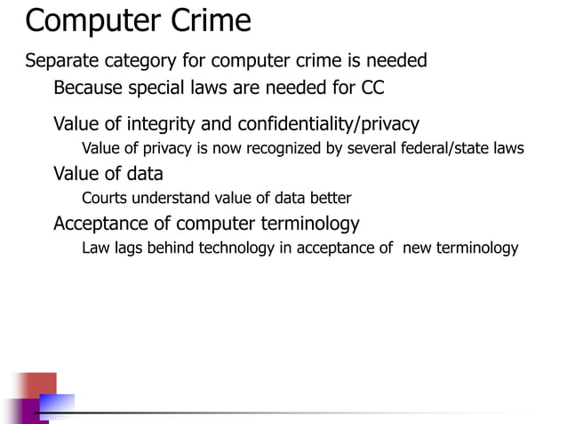 Legal Privacy and Ethical Issues in Computer Security.pptx | Computing | Technology & Computing