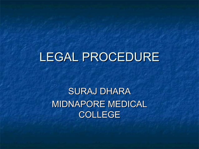Legal procedure | PPT | Law