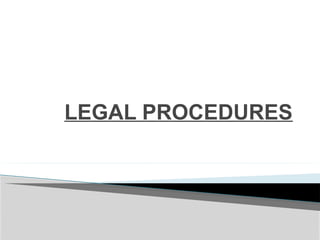 Legal Procedure (1).pptx top forensic medicine | PPTX