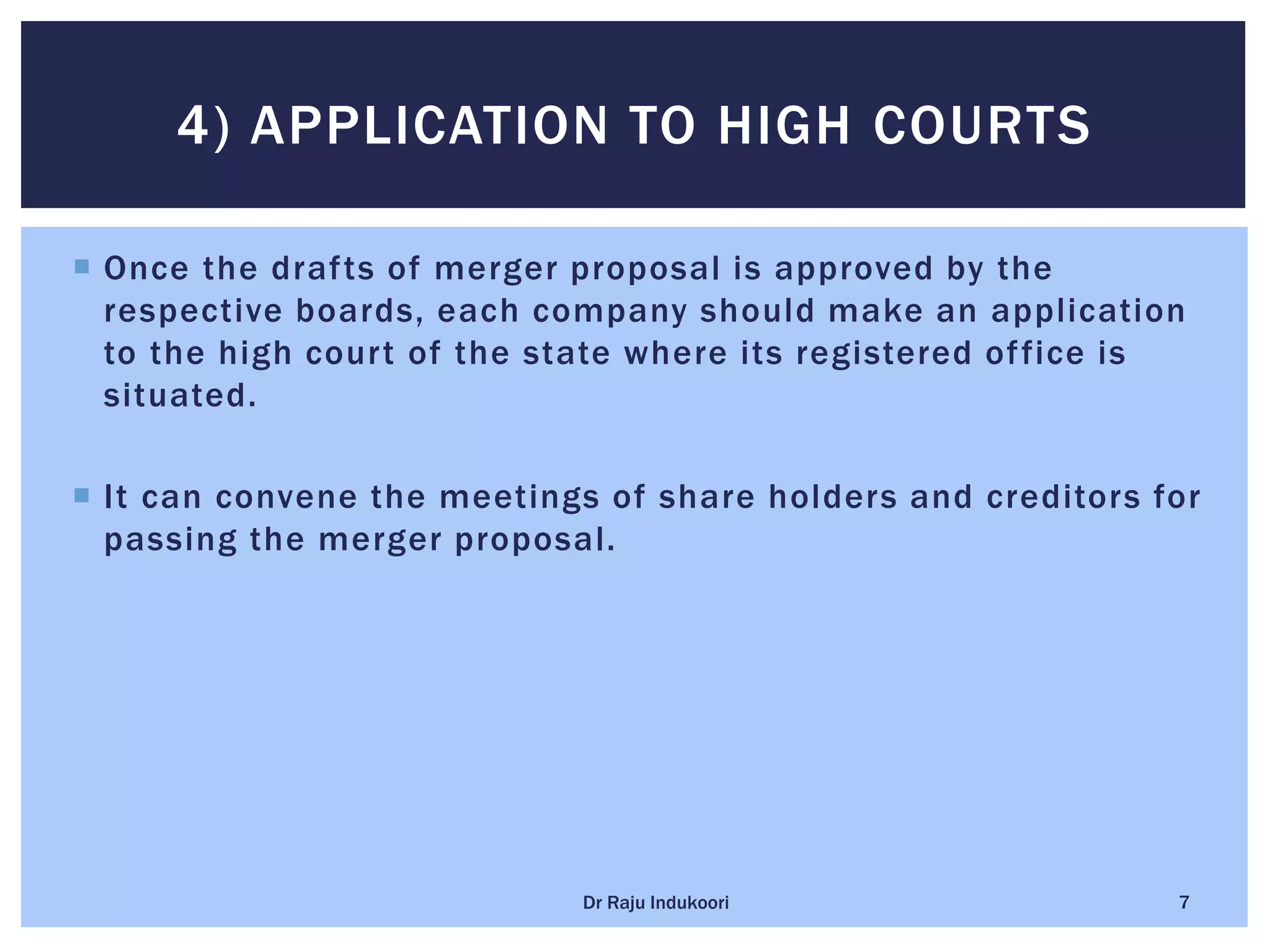 Legal procedure for mergers and Acquisitions | PPTX