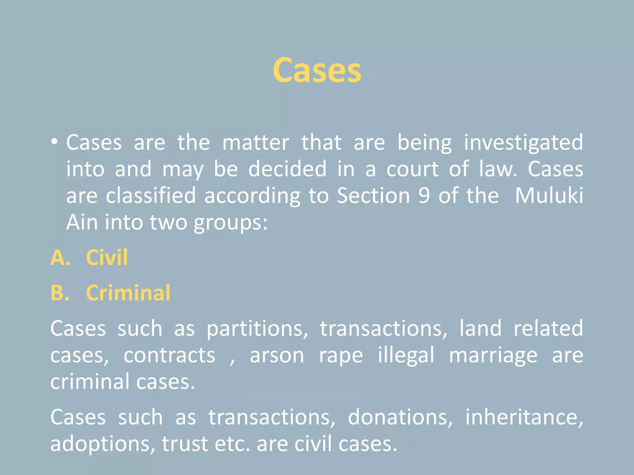 Legal procedure in criminal courts in Nepal | PPTX