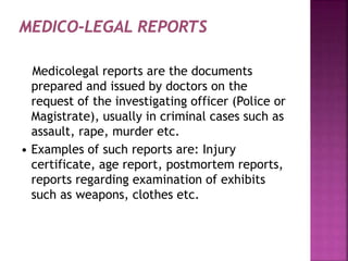 Legal procedures | PPTX | Medical Tests | Medical Health