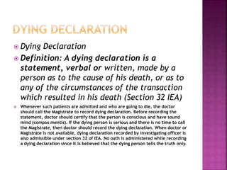 Legal procedures | PPTX | Medical Tests | Medical Health