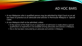 Legal profession act 1978 | PPTX