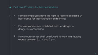 Legal Protection Available for Women in the Workplace (India) | PPTX