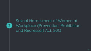 Legal Protection Available for Women in the Workplace (India) | PPTX