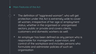 Legal Protection Available for Women in the Workplace (India) | PPTX