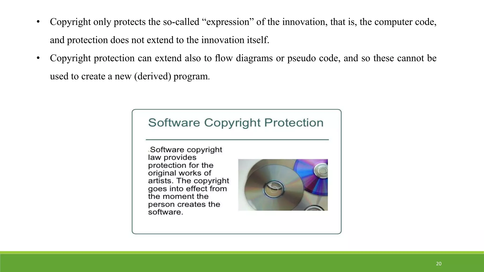 LEGAL PROTECTION OF INNOVATIVE USES OF COMPUTERS IN R & D.pptx ...
