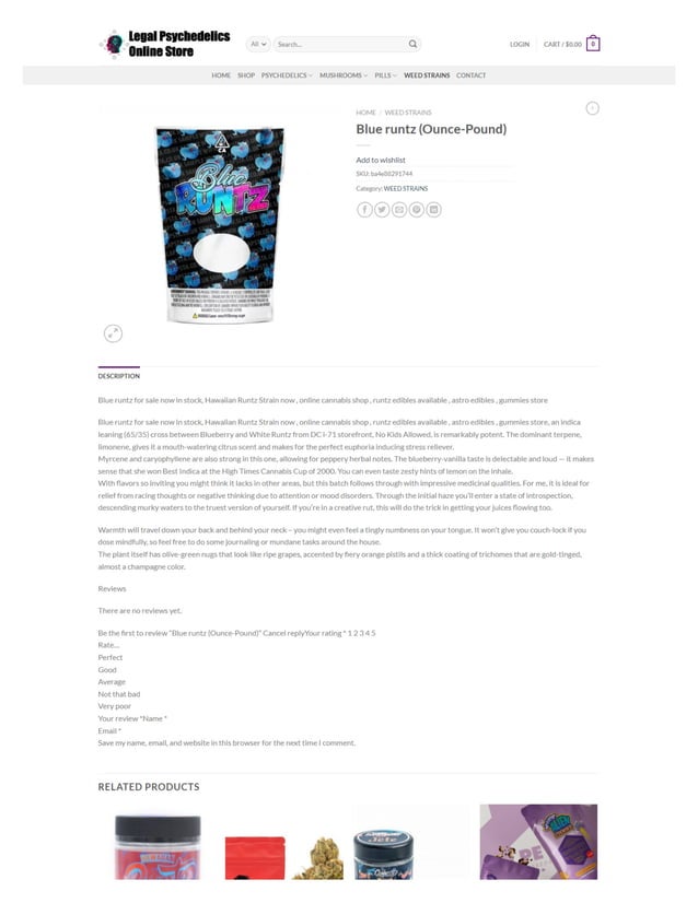 Blue runtz strain | PDF