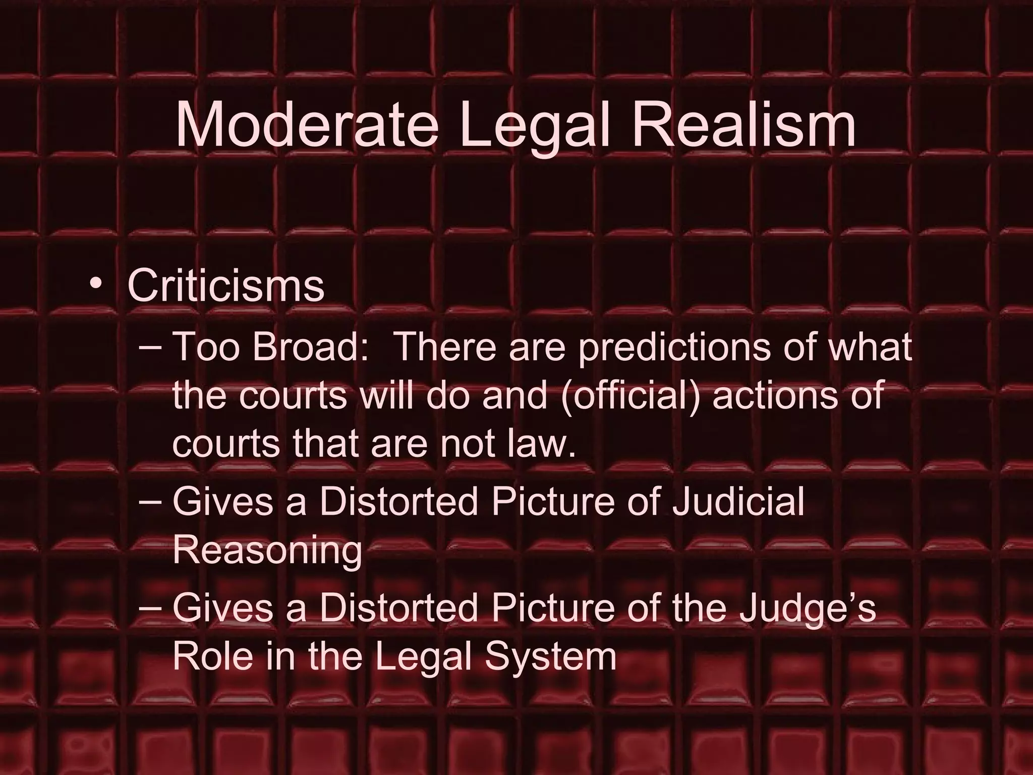 Legal realism | PPS