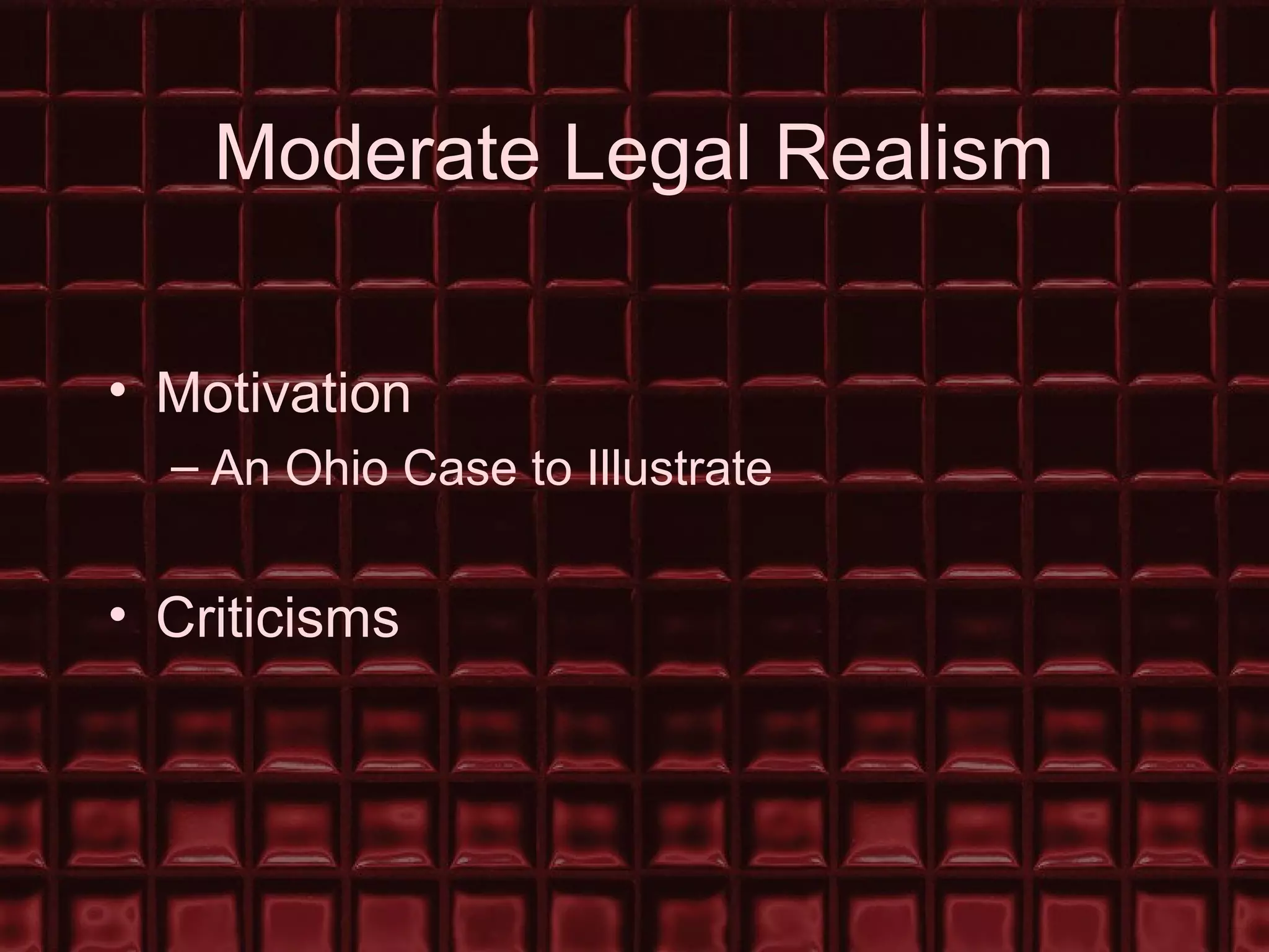 Legal realism | PPS