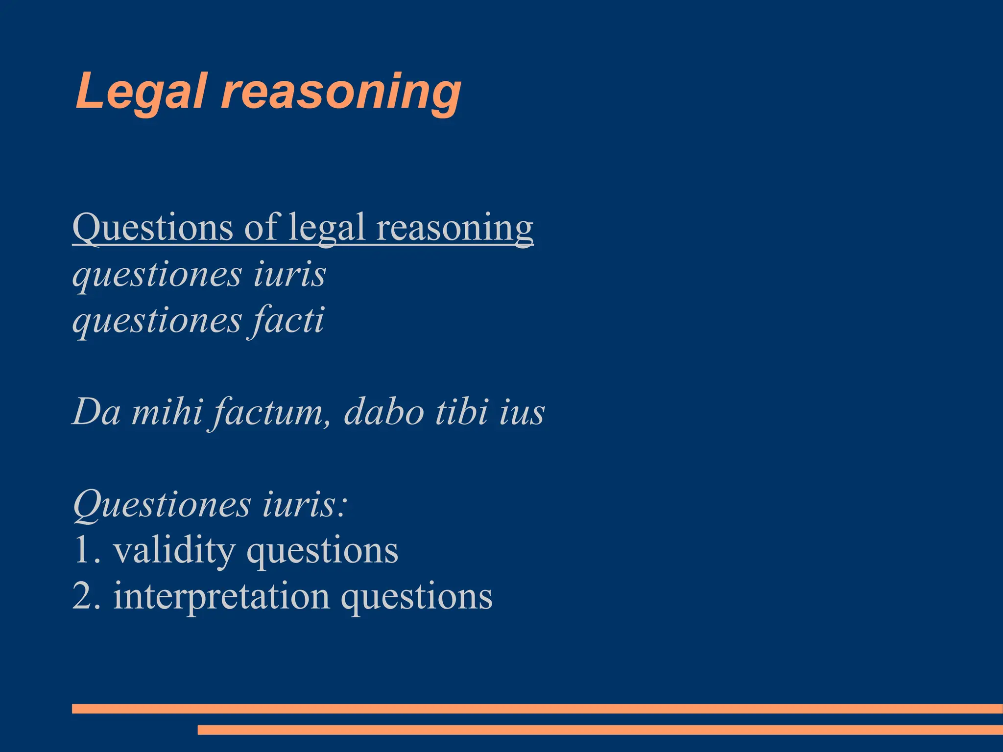 Legal reasoning.ppt