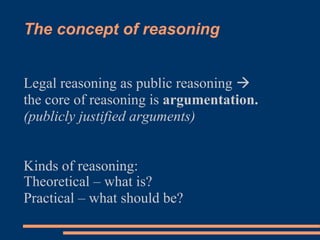 Legal reasoning.ppt
