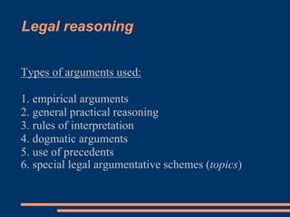 Legal reasoning.ppt