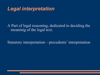 Legal reasoning.ppt