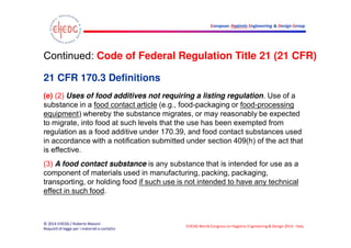 Legal requirements for contact materials | PPT