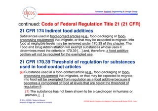 Legal requirements for contact materials | PPT