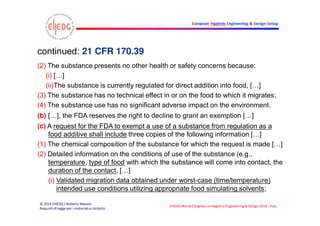 Legal requirements for contact materials | PPT