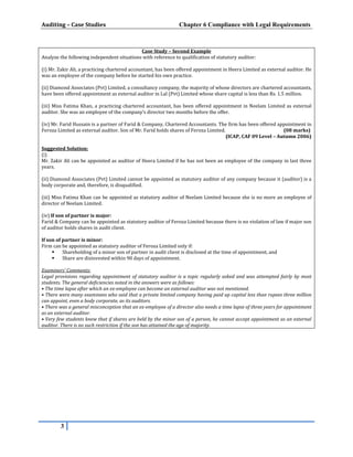 Legal requirements (revised notes and case studies) - COMPLIANCE WITH ...