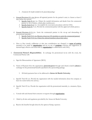 Legal requirements sample | DOC