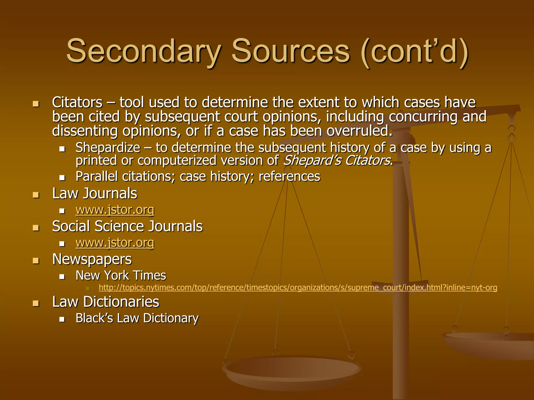 Legal research | PPTX