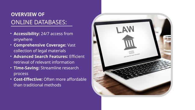 Legal Research: Tips for Using Online Databases Effectively | PPTX ...