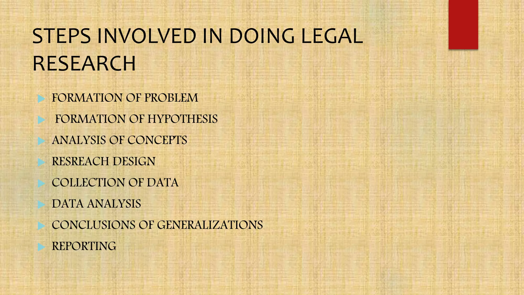 Legal research and article writing | PPTX