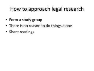Legal research aug 27 | PPTX