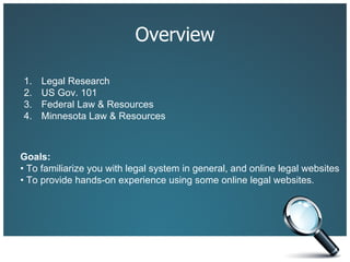 Legal Research & Fed. Legal Resources | PPT
