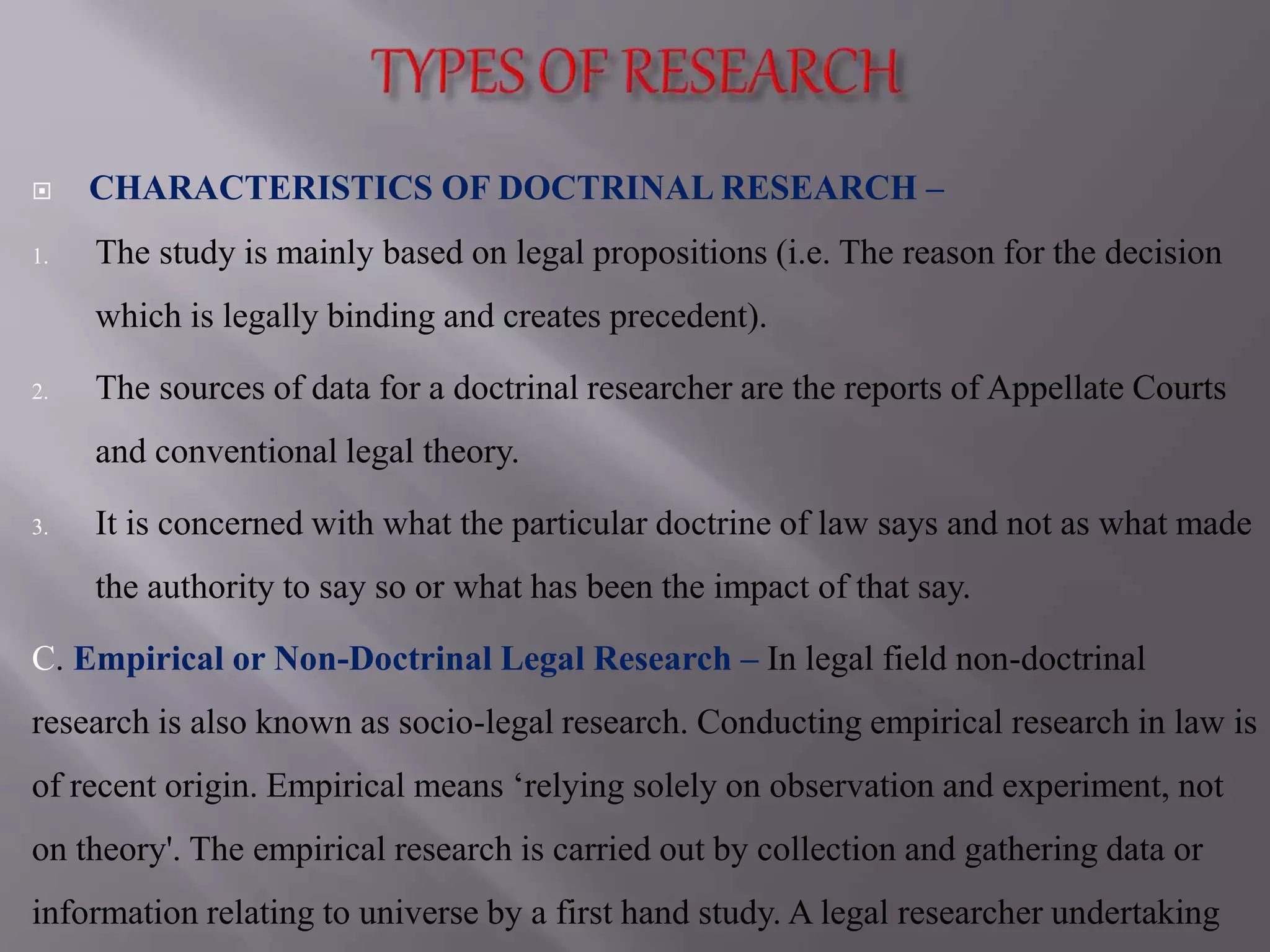 Legal research methodology | PPTX