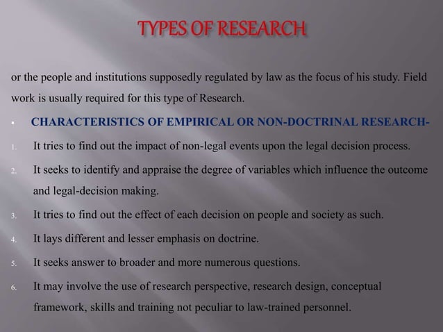 Legal research methodology | PPTX | Legal Services Industry | Industries