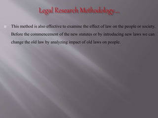 Legal research methodology | PPTX