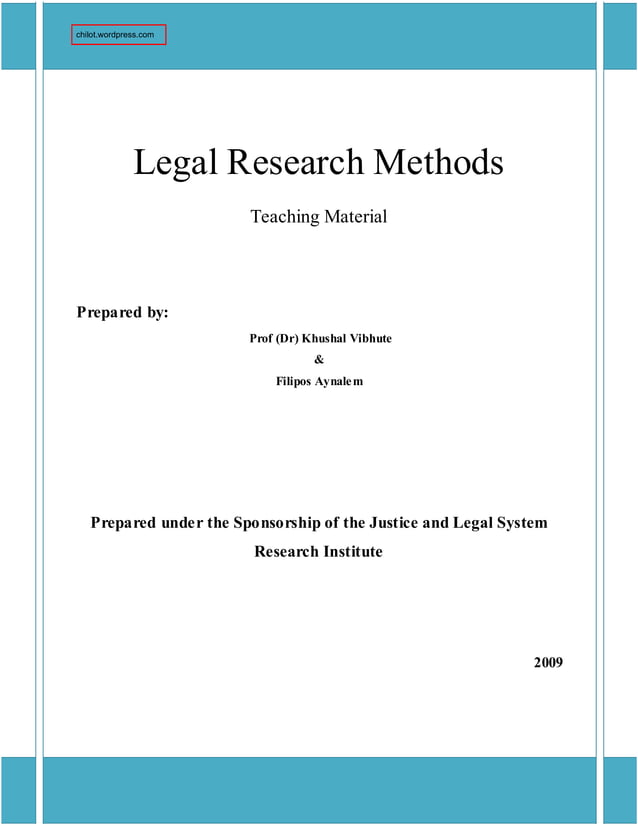 Legal Research Methods | PDF