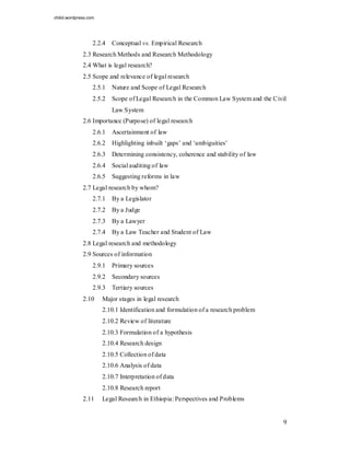 Legal Research Methods | PDF