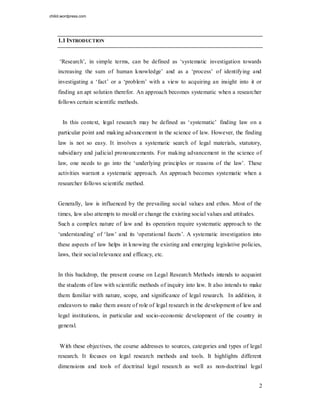 Legal Research Methods | PDF