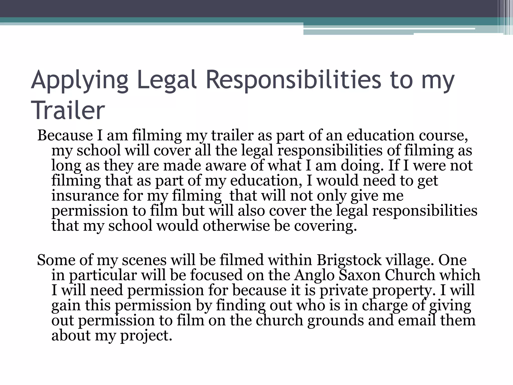 Legal responsibilities | PPTX