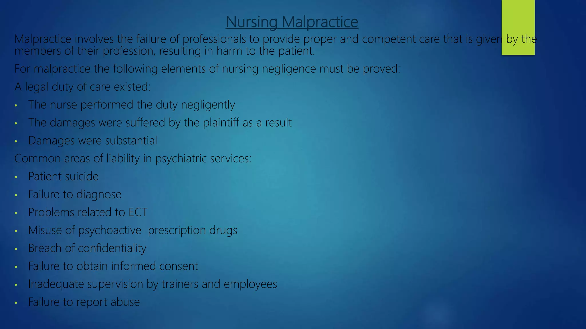 Legal responsibilities of a nurse | PPTX
