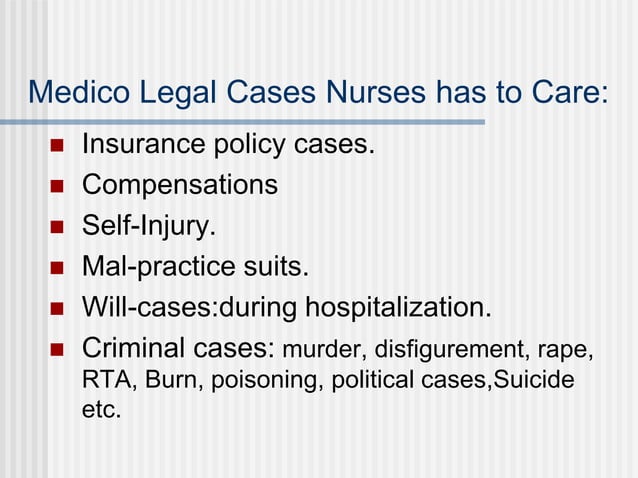 Legal responsibilities of nurses | PDF